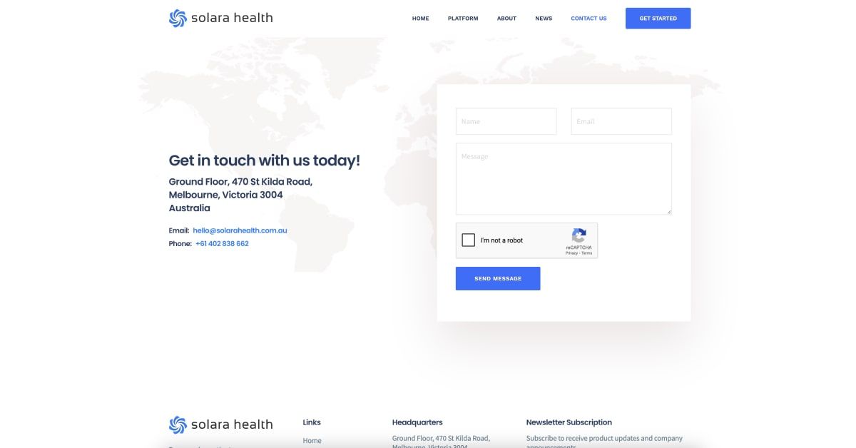 Contact Us | Solara Health | Get in Touch with Solara Health | Contact ...