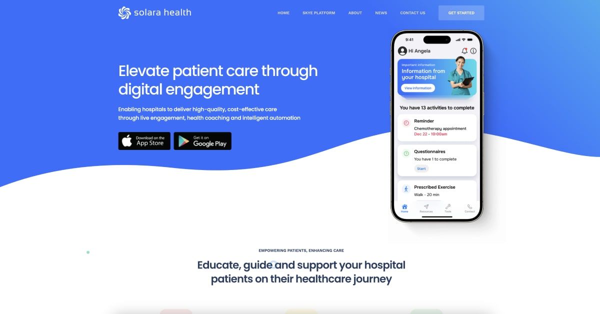 Homepage | Solara Health: Elevate Patient Care with Digital Engagement